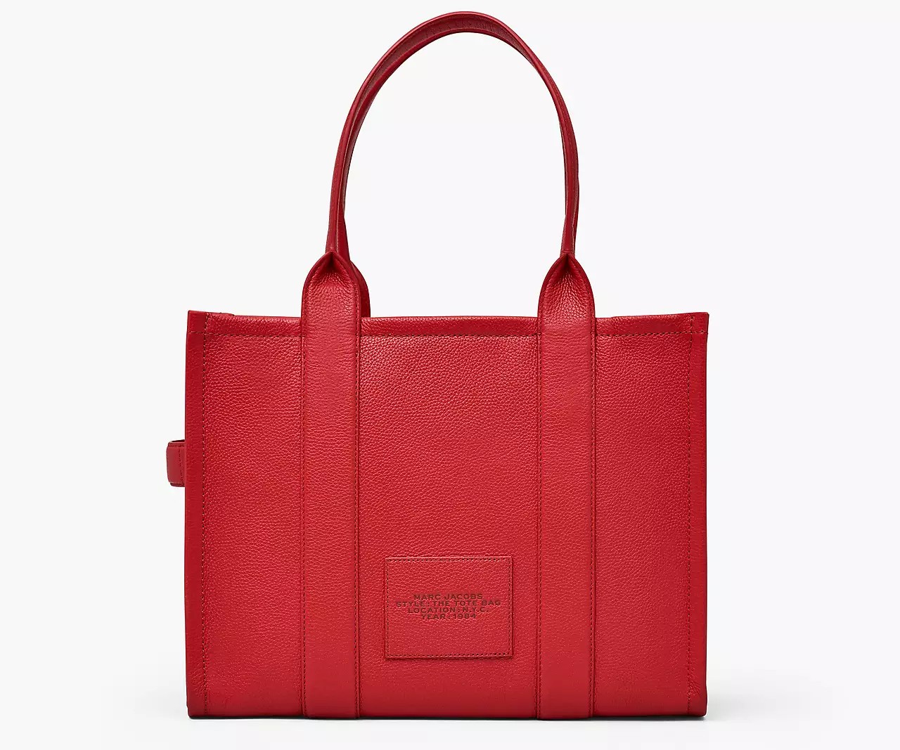 Marc Jacobs The Leather Large Tote Bag 'True Red' | Hype Fly India